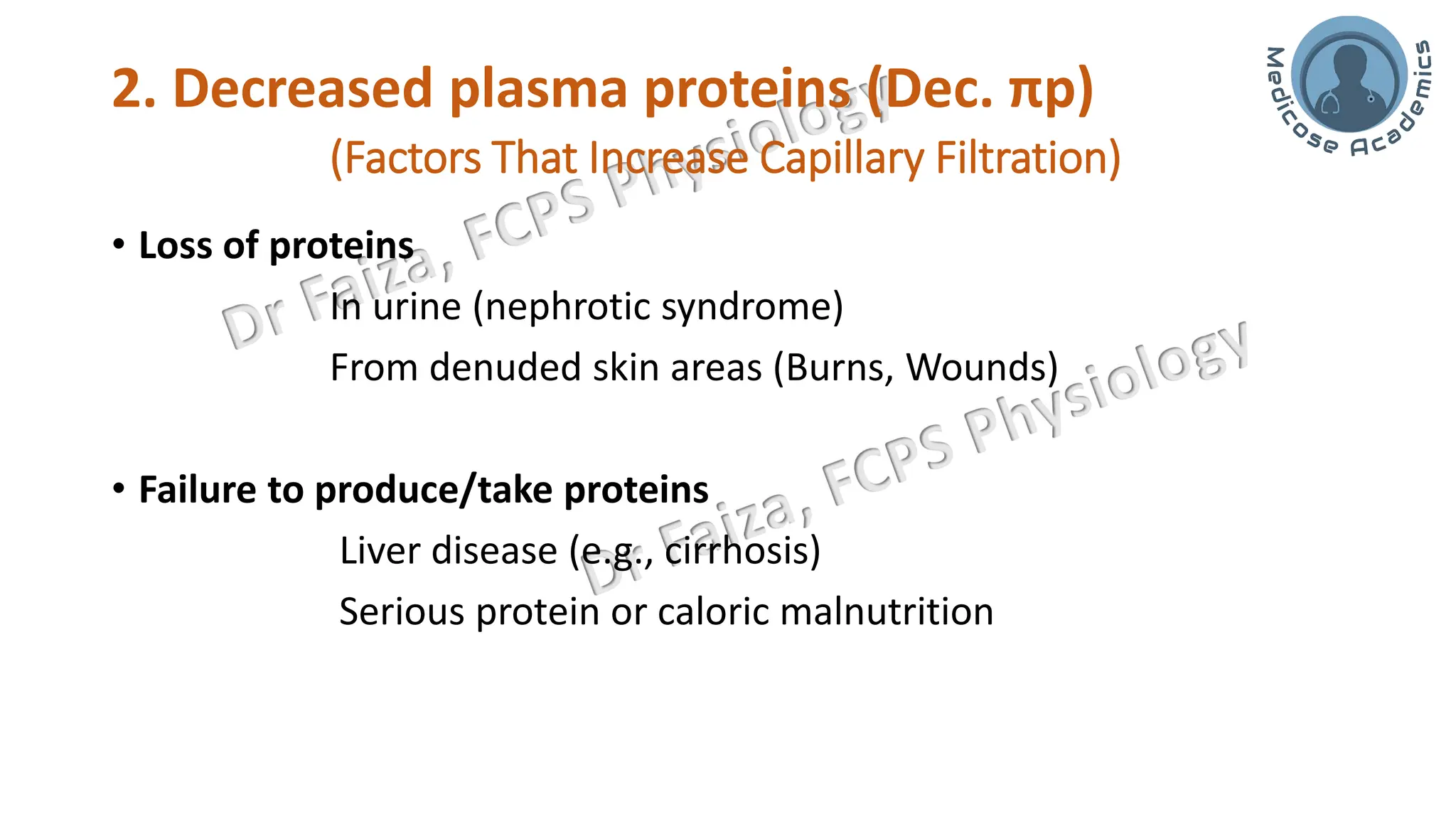 Extracellular Edema, types and pathophysiology | PDF