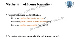 Extracellular Edema, types and pathophysiology | PDF