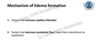 Extracellular Edema, types and pathophysiology | PDF