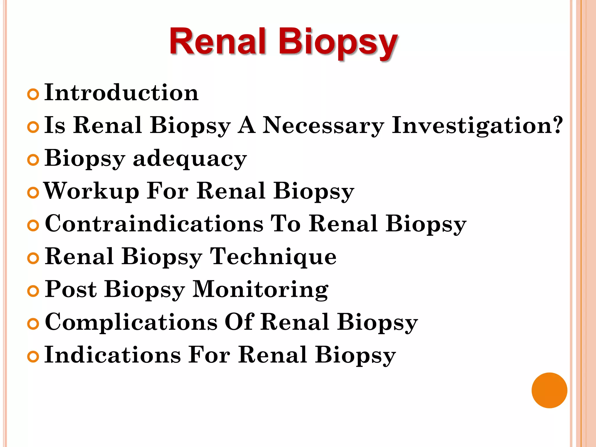 Renal biopsy | PDF