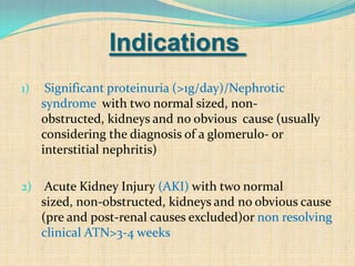 Renal biopsy fadl | PPTX
