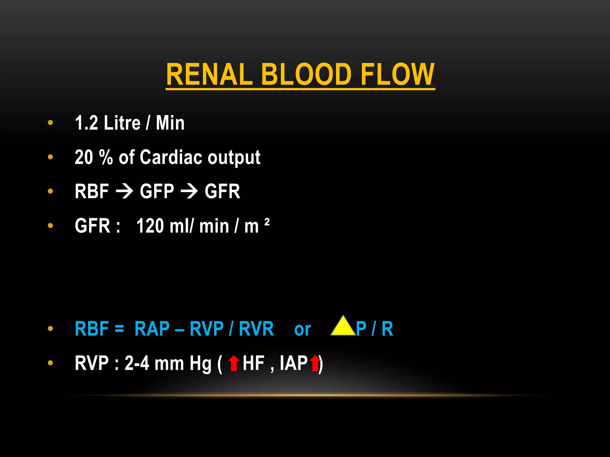 Renal blood flow and perfusion | PPTX