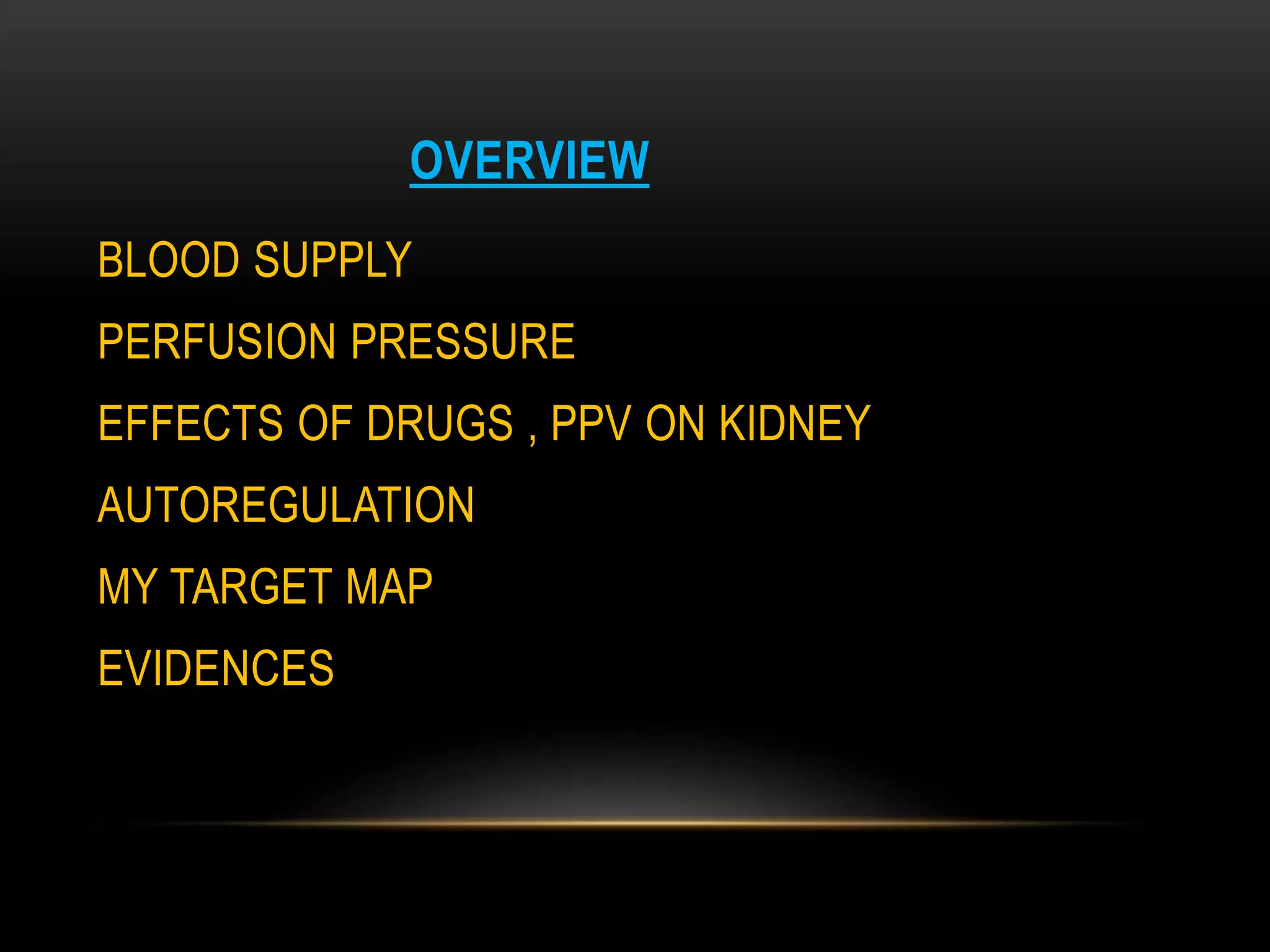 Renal blood flow and perfusion | PPTX