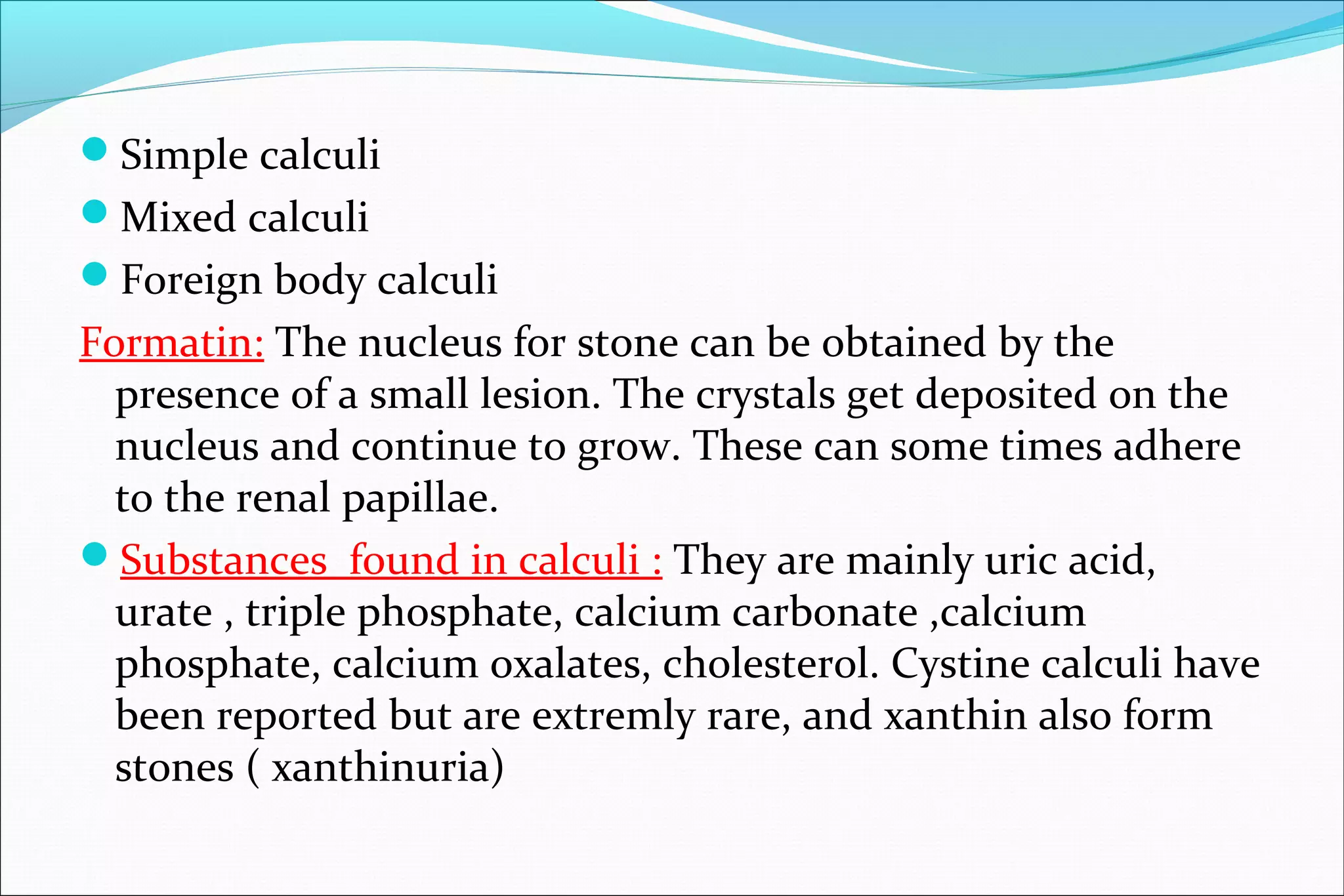 Renal calculi | PPT