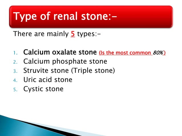 Renal calculi | PPTX