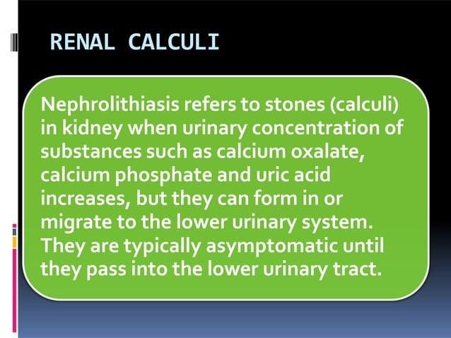 Renal calculi | PPT