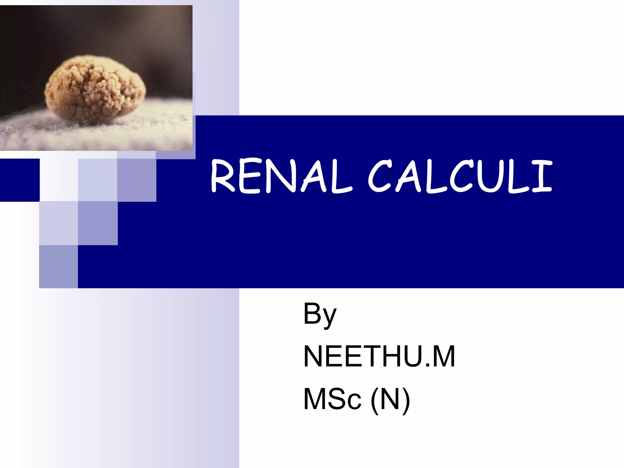 Renal calculi | PPT