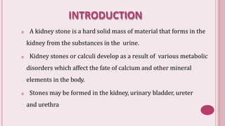 RENAL CALCULI | PPTX