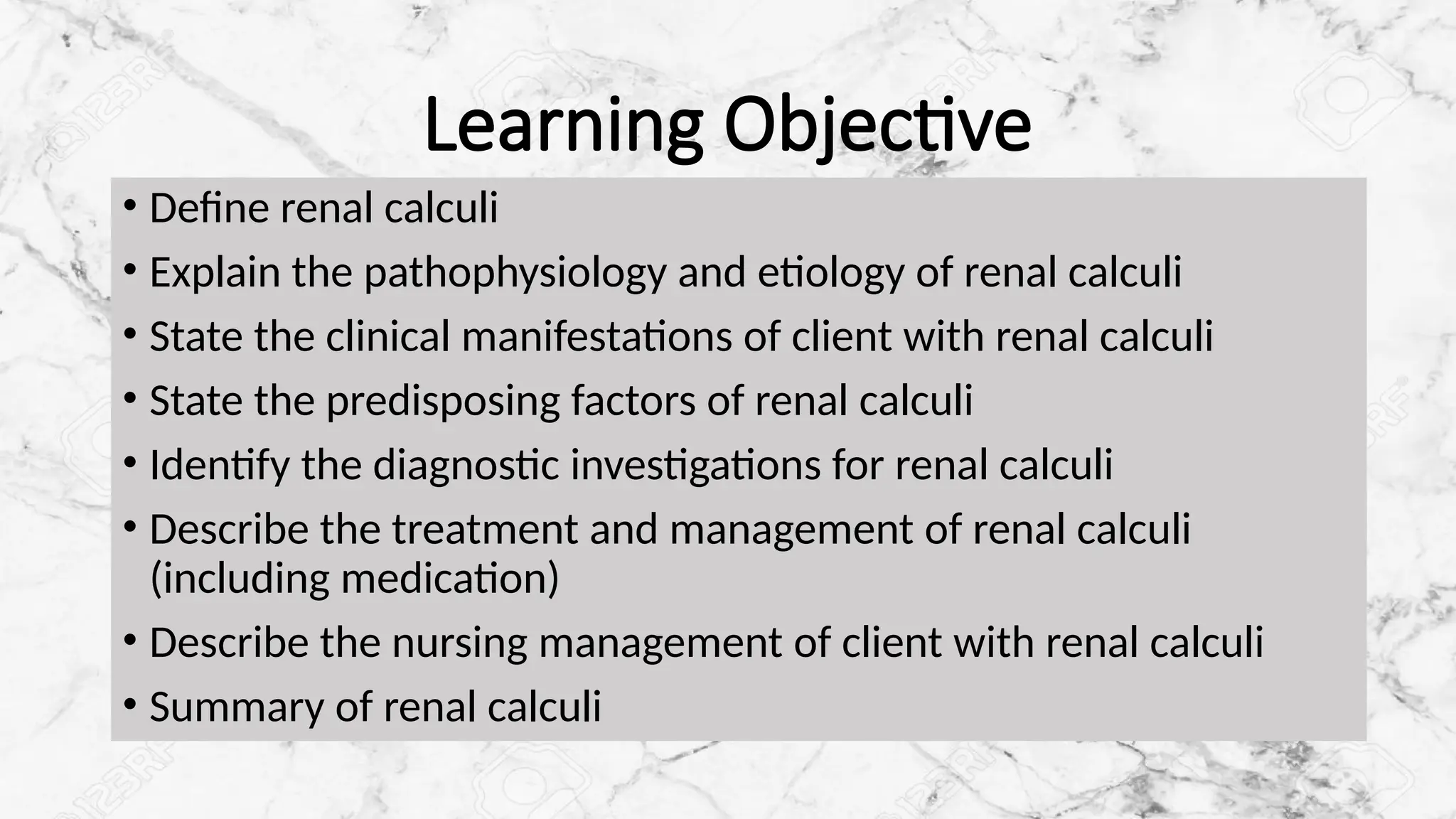 RENAL CALCULI power point presentation for nursing students | PPTX
