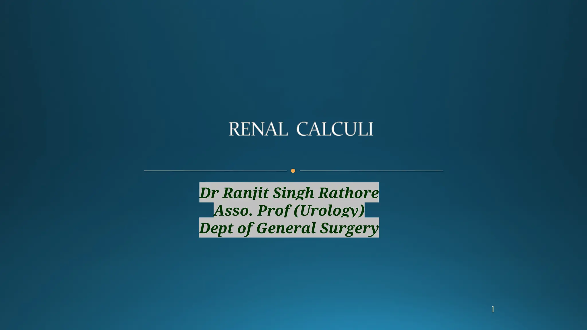 different Renal calculi types and its management | PPTX