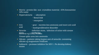 different Renal calculi types and its management | PPTX