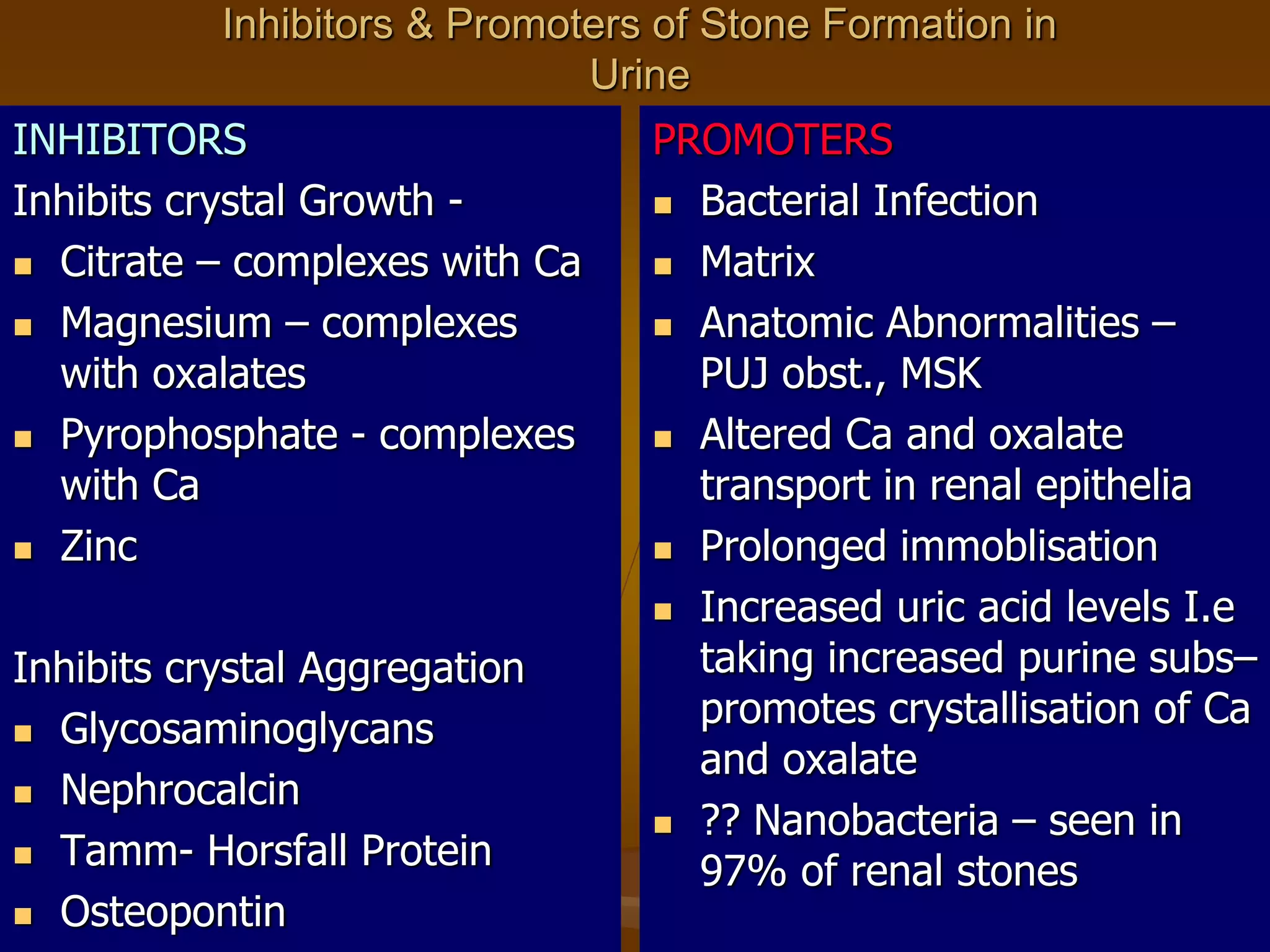 Renal stone disease | PPTX