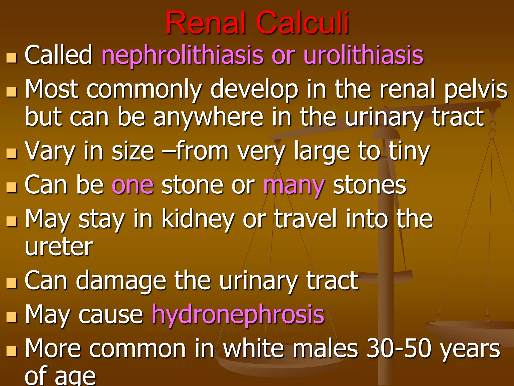 Renal stone disease | PPTX