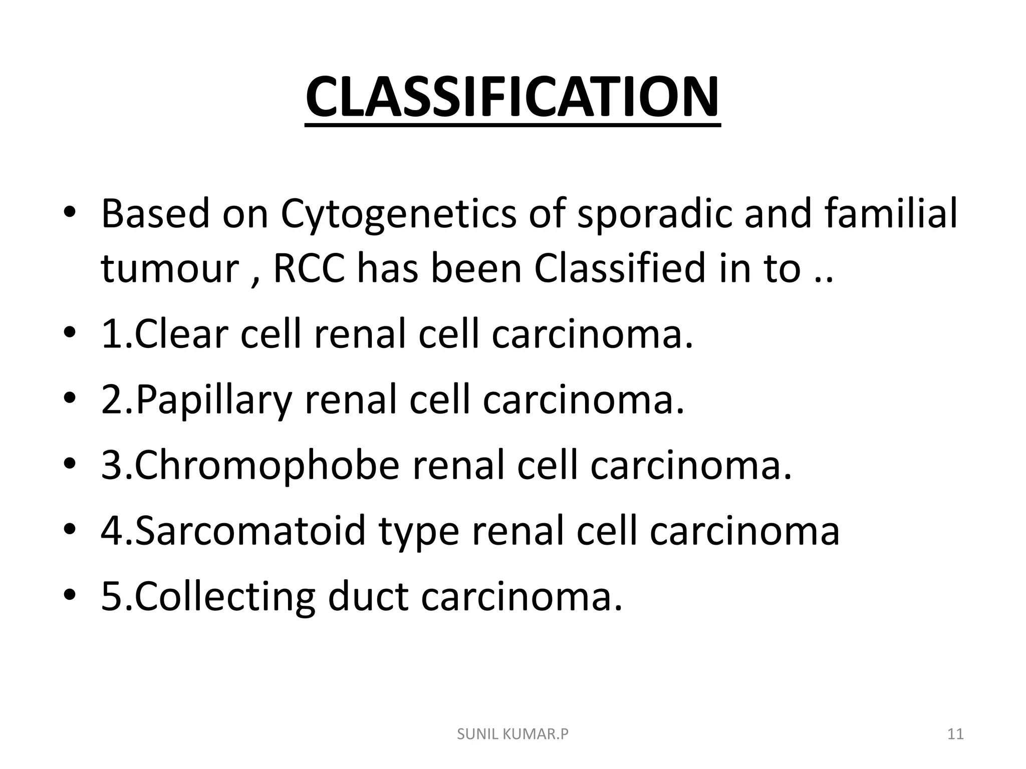 Renal cell carcinoma | PPTX