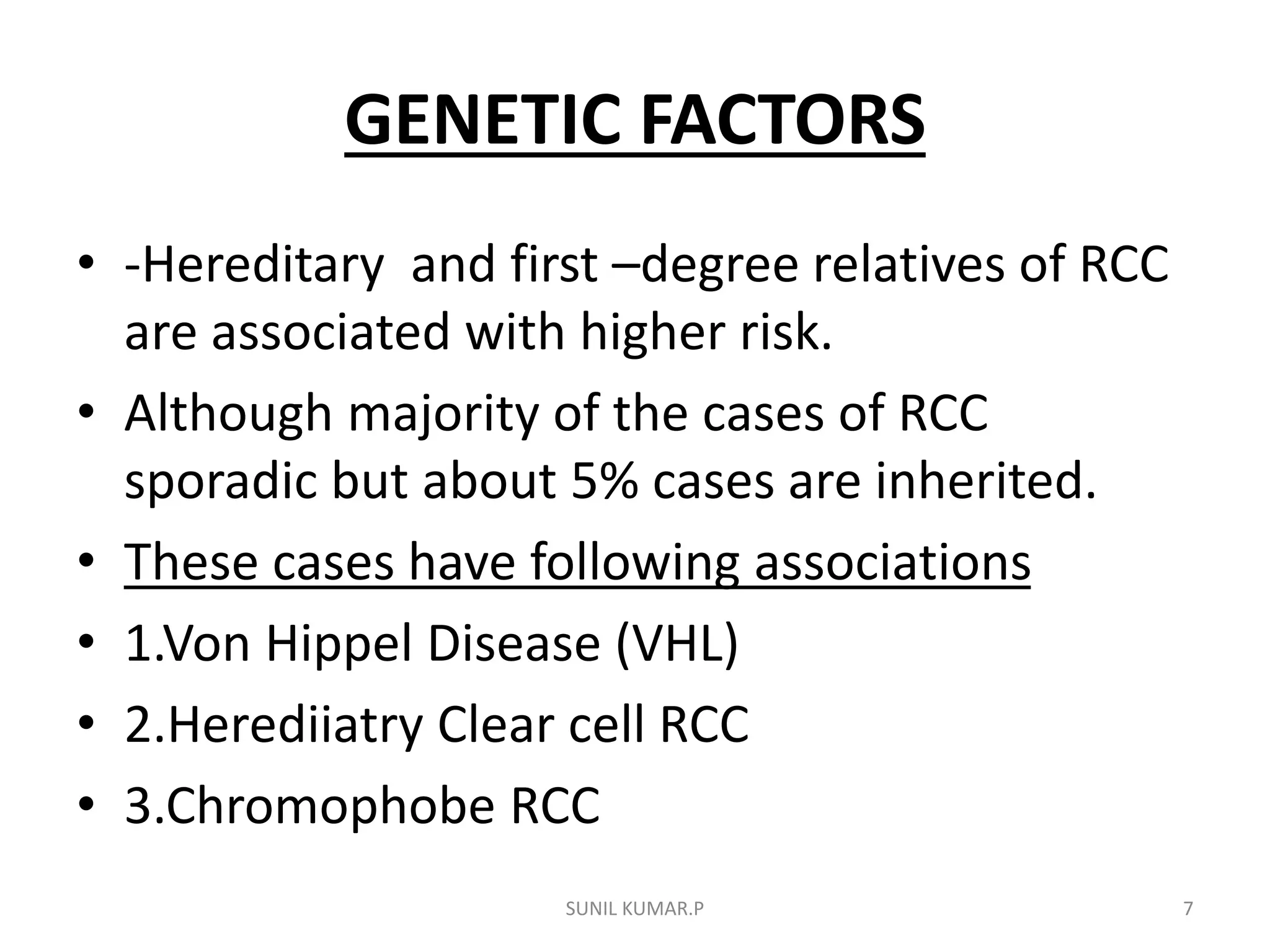 Renal cell carcinoma | PPTX