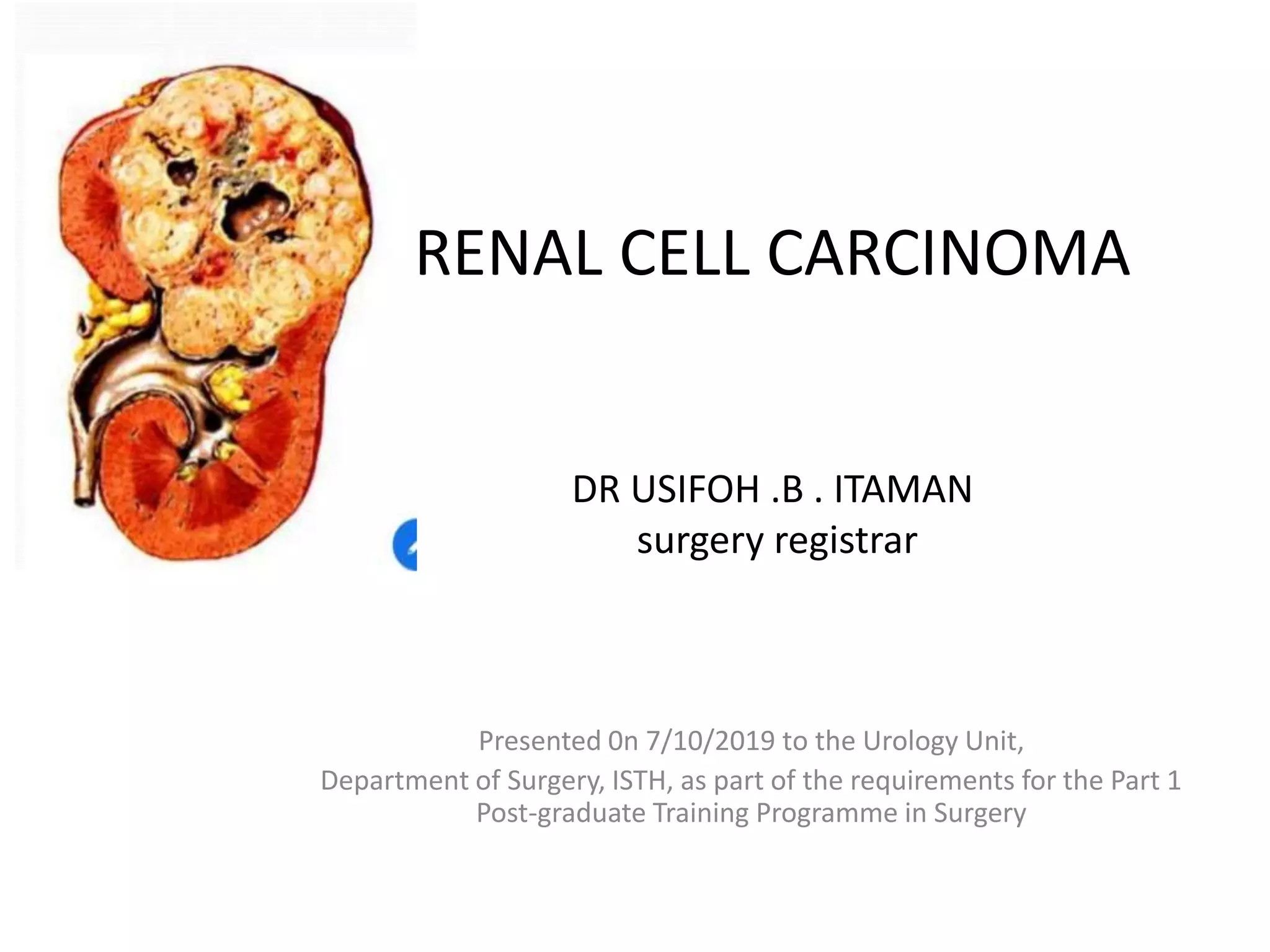 Renal Cell Carcinoma Ppt