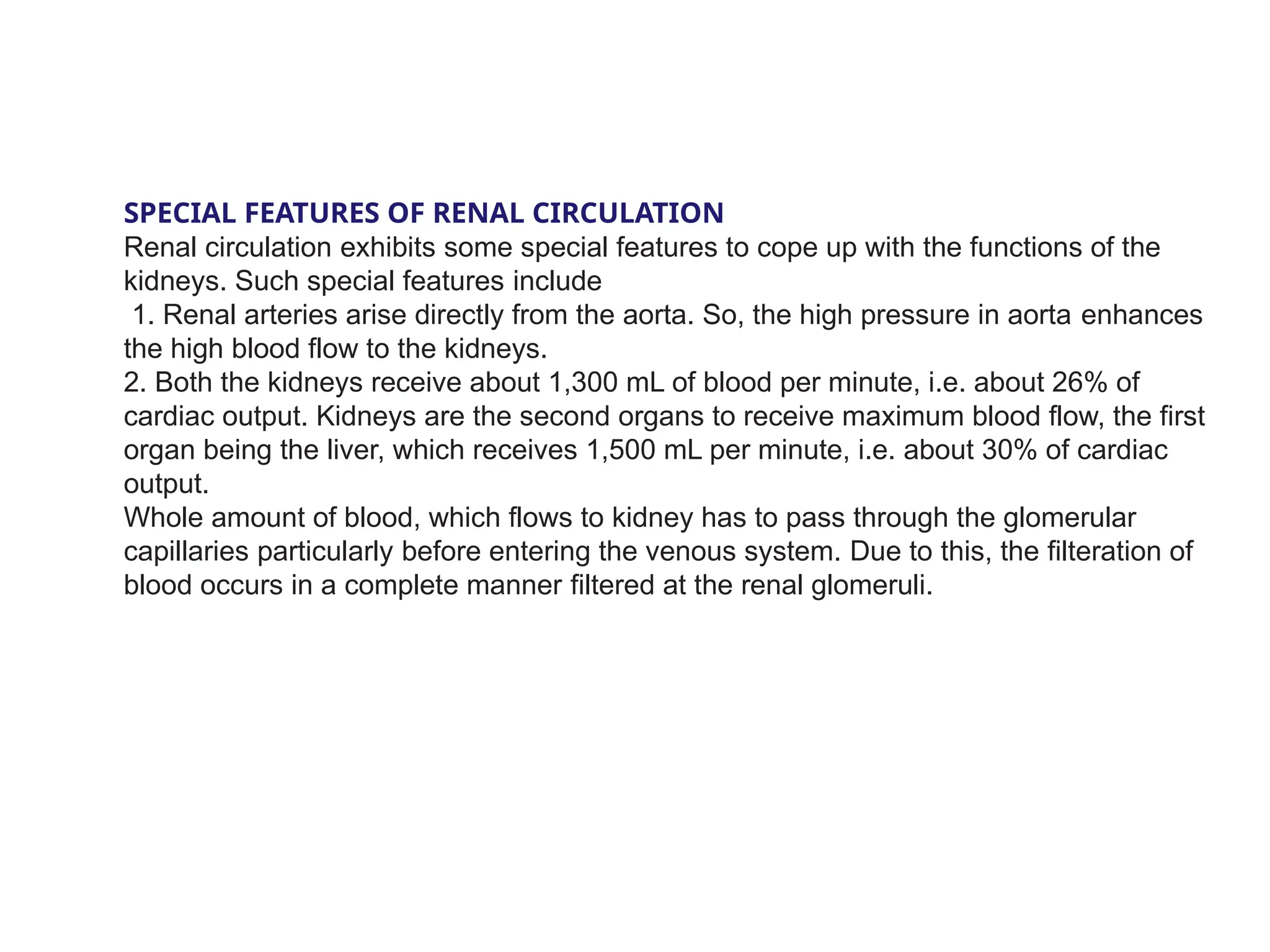 RENAL CIRCULATION-, counter current mechanism, counter current ...