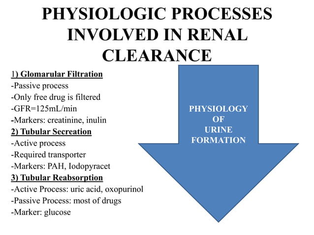 Renal clearance | PPTX