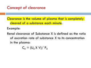 Renal Clearance Physiology and function final.ppt