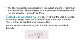 Renal clearance test | PPTX