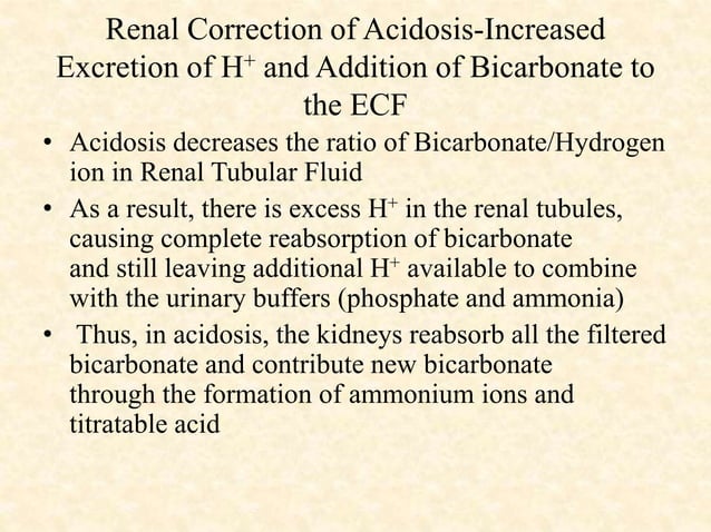 Renal control of acid base balance | PPTX