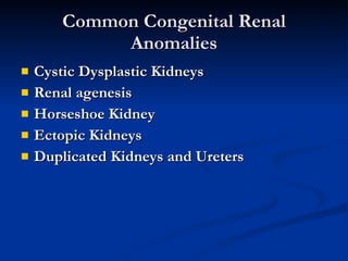 Renal Development Dysplasia 2 | PPT