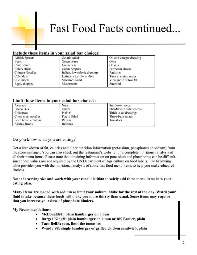 Renal diet | PDF | Nutrition | Healthy Living