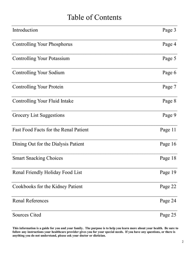 Renal diet | PDF | Nutrition | Healthy Living