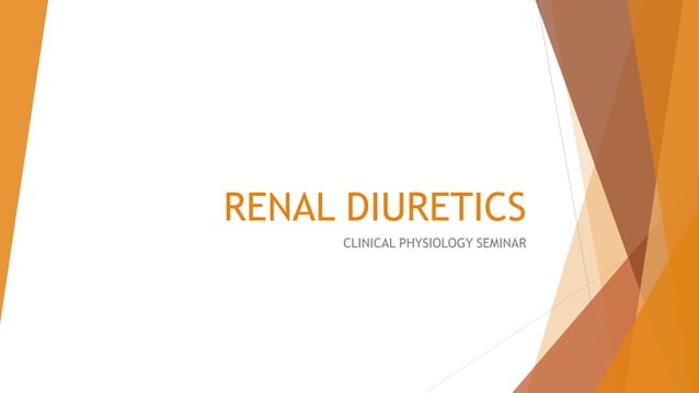 Renal Diuretics | PPT