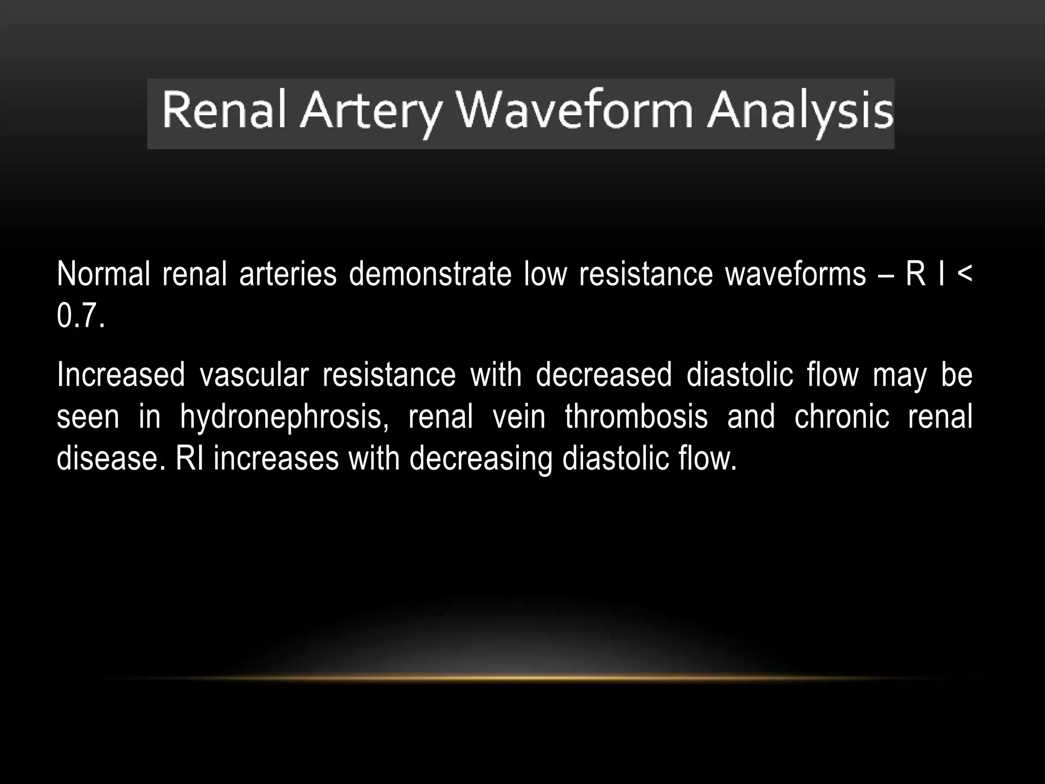 Renal doppler | PPTX