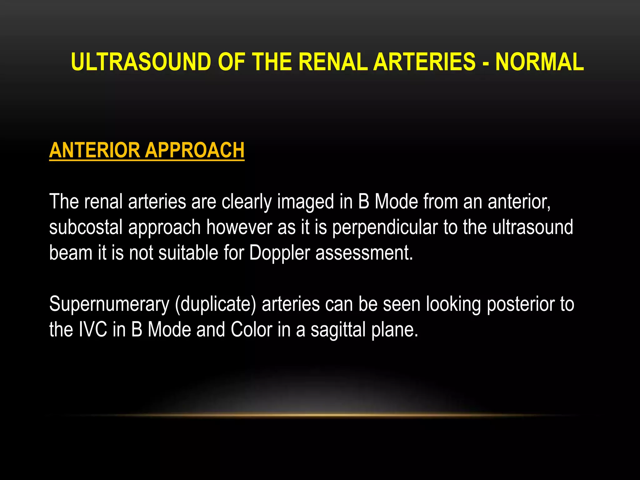 Renal doppler | PPTX