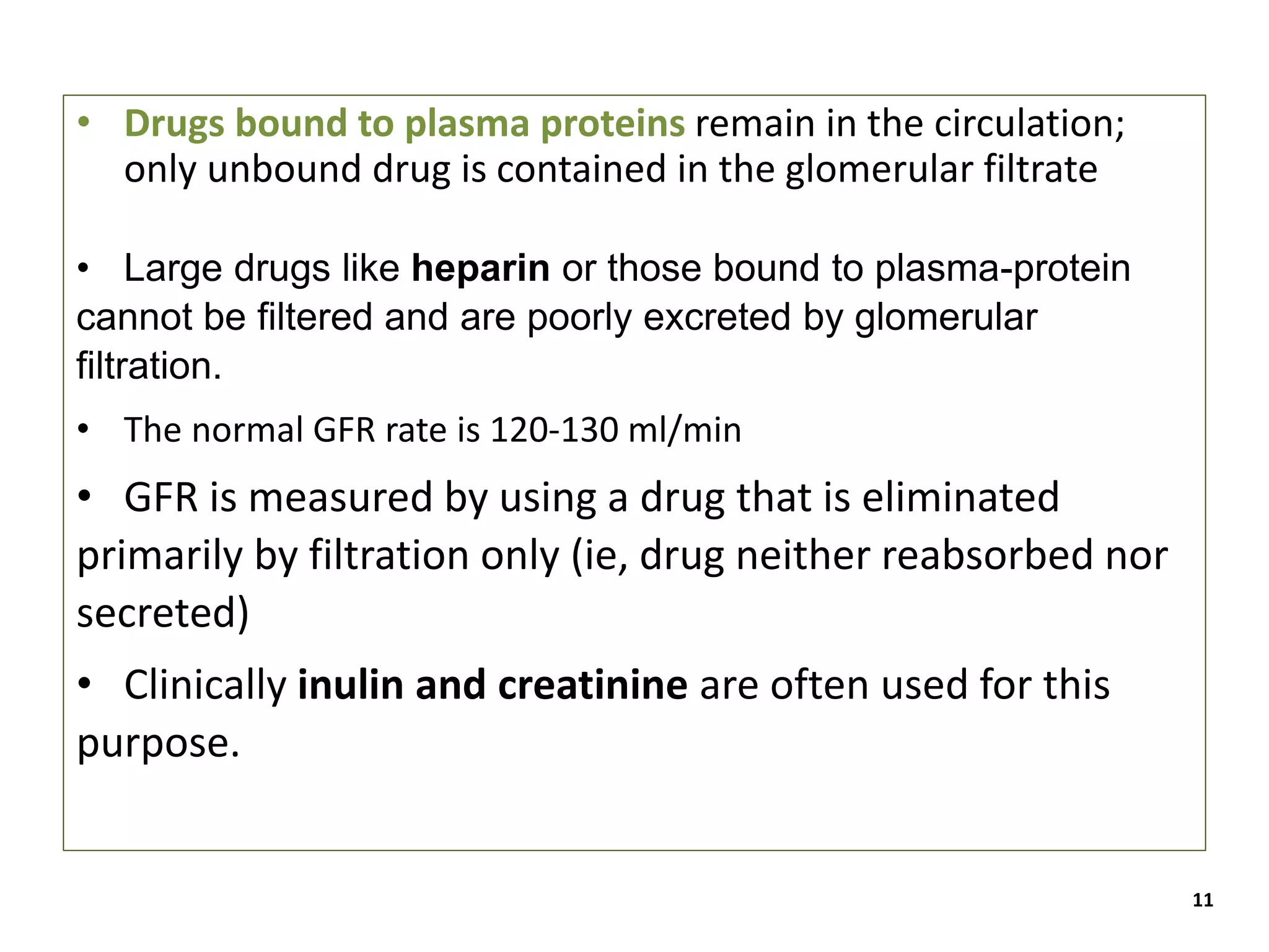 Renal drug excretion | PPTX