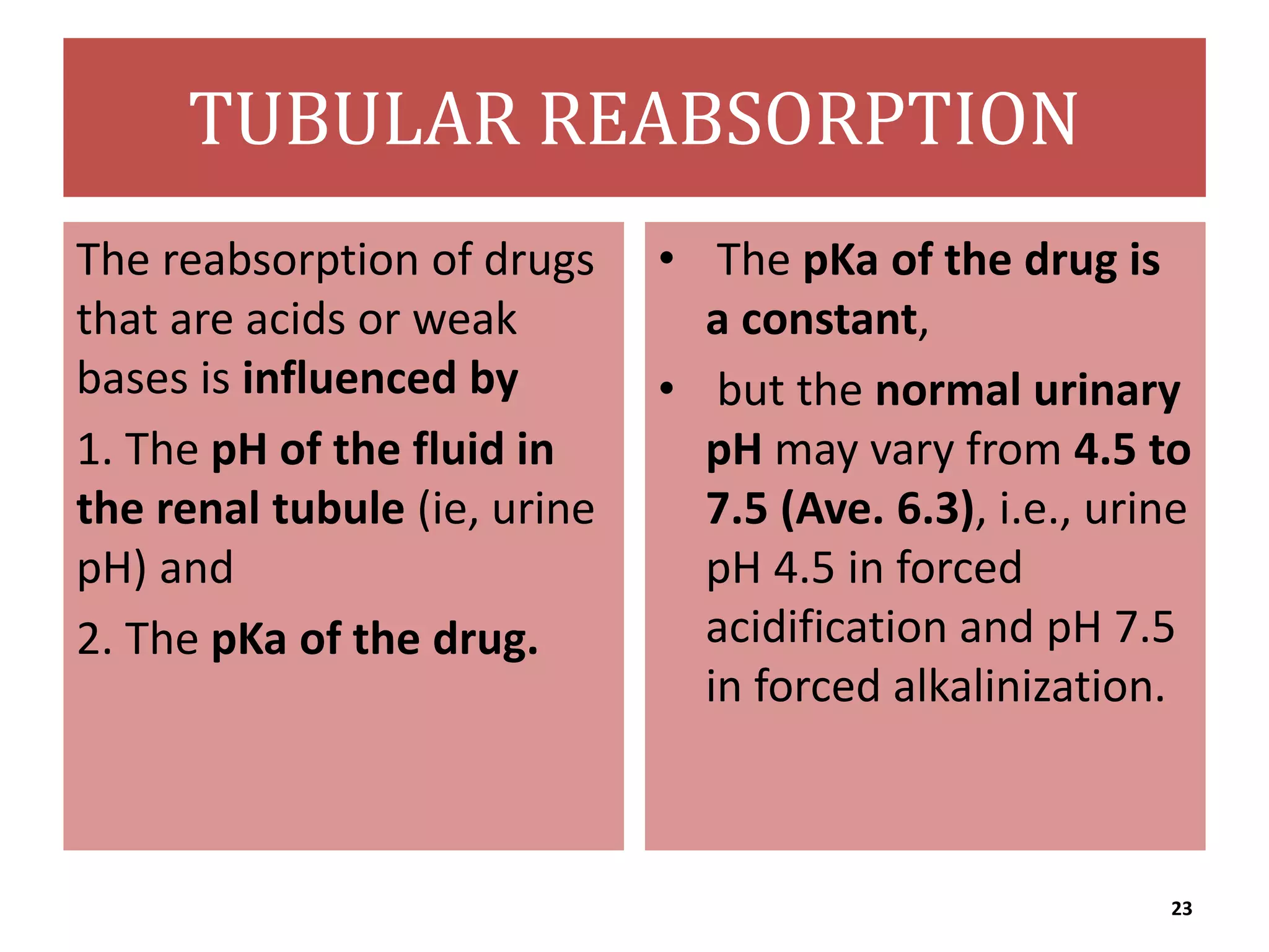 Renal drug excretion | PPTX