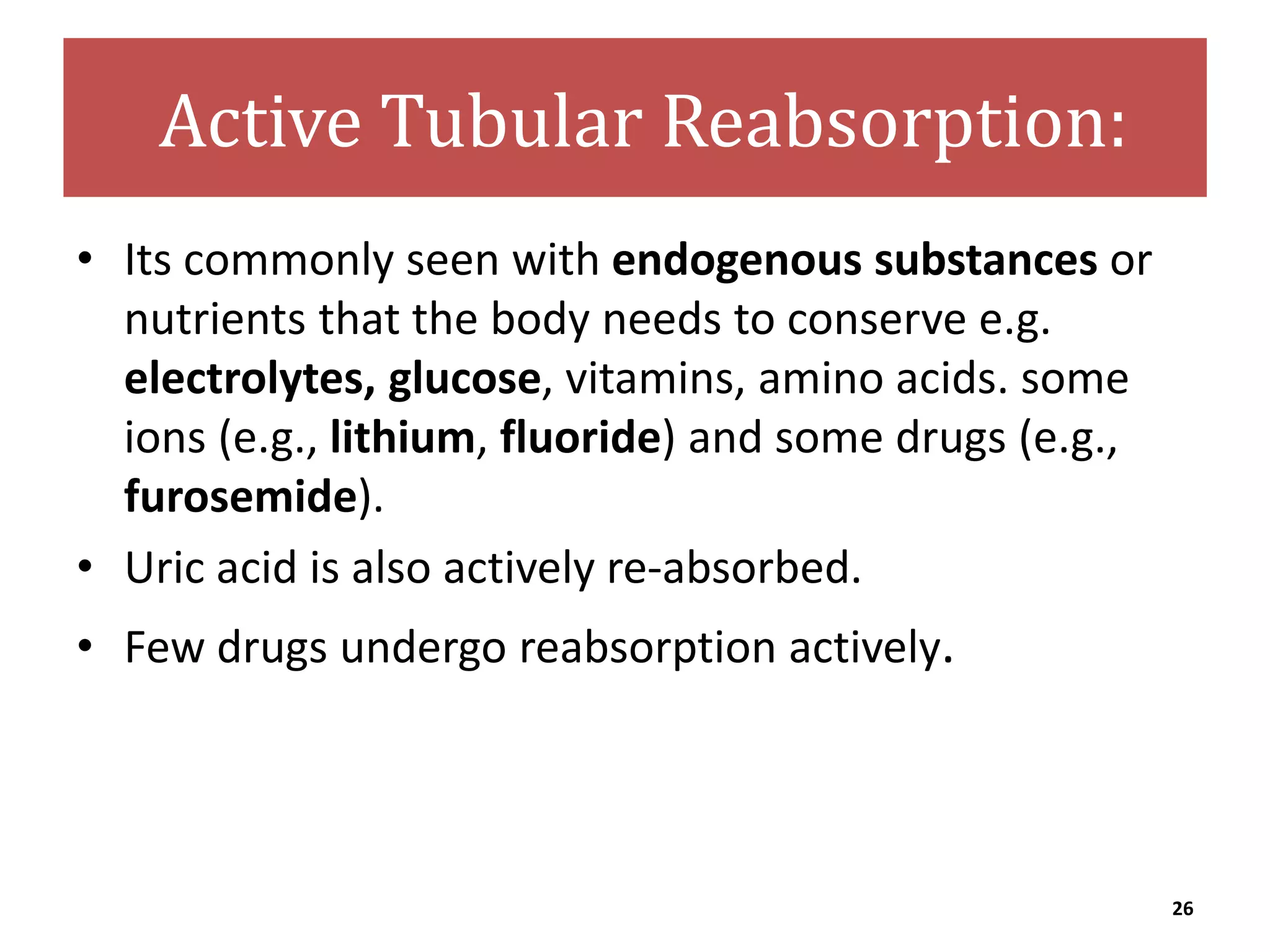 Renal drug excretion | PPTX