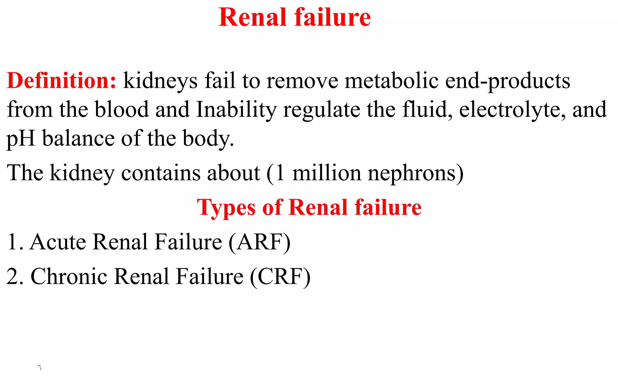 Renal failure | PDF