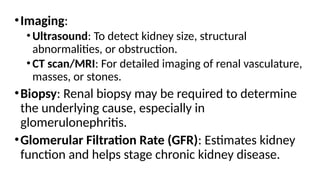 RENAL FAILURE. reduction in the renal function. | PPTX