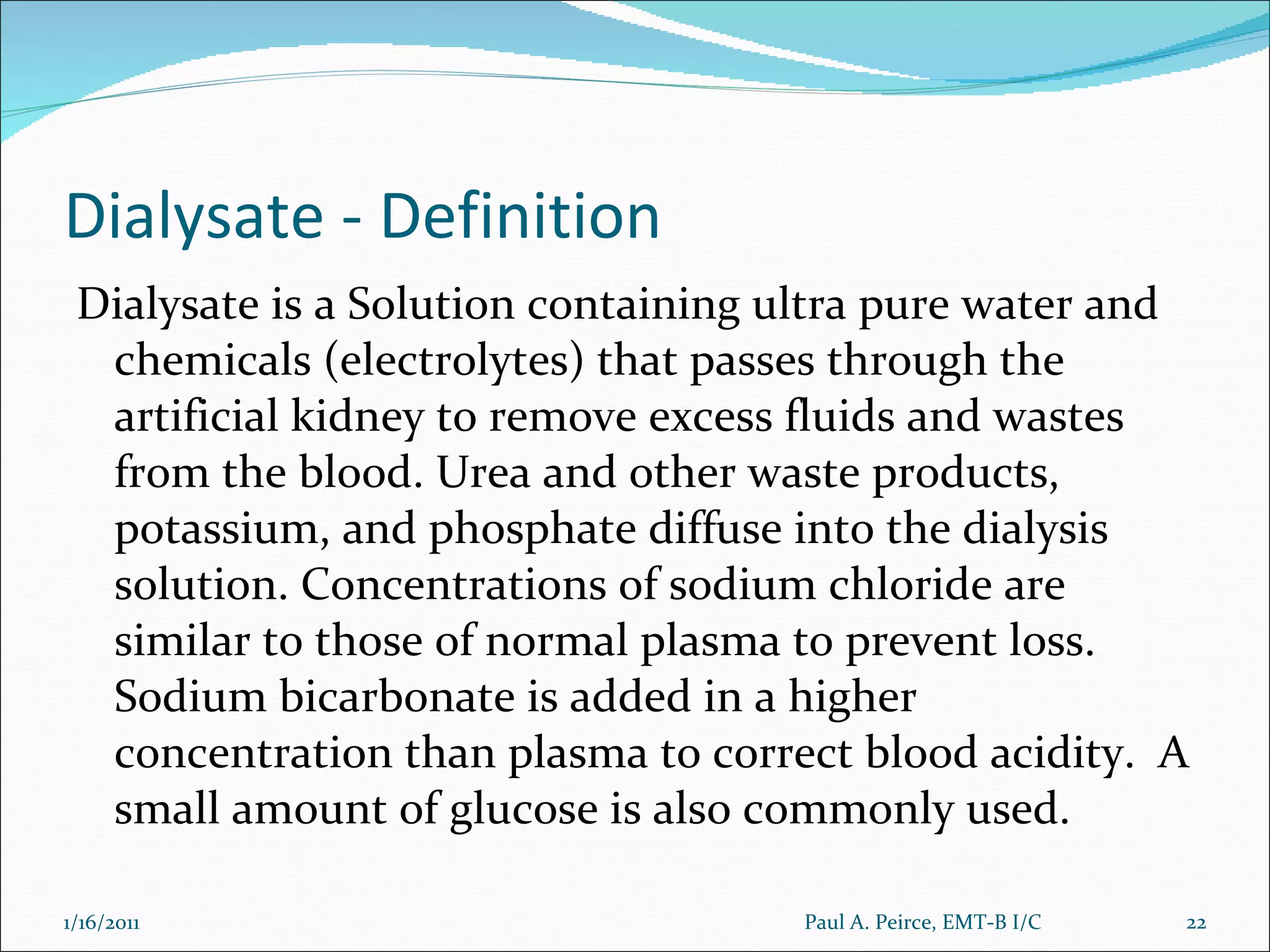 Renal failure and dialysis | PPT