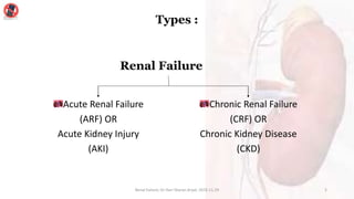 Renal failure by dr hari sharan aryal | PPT