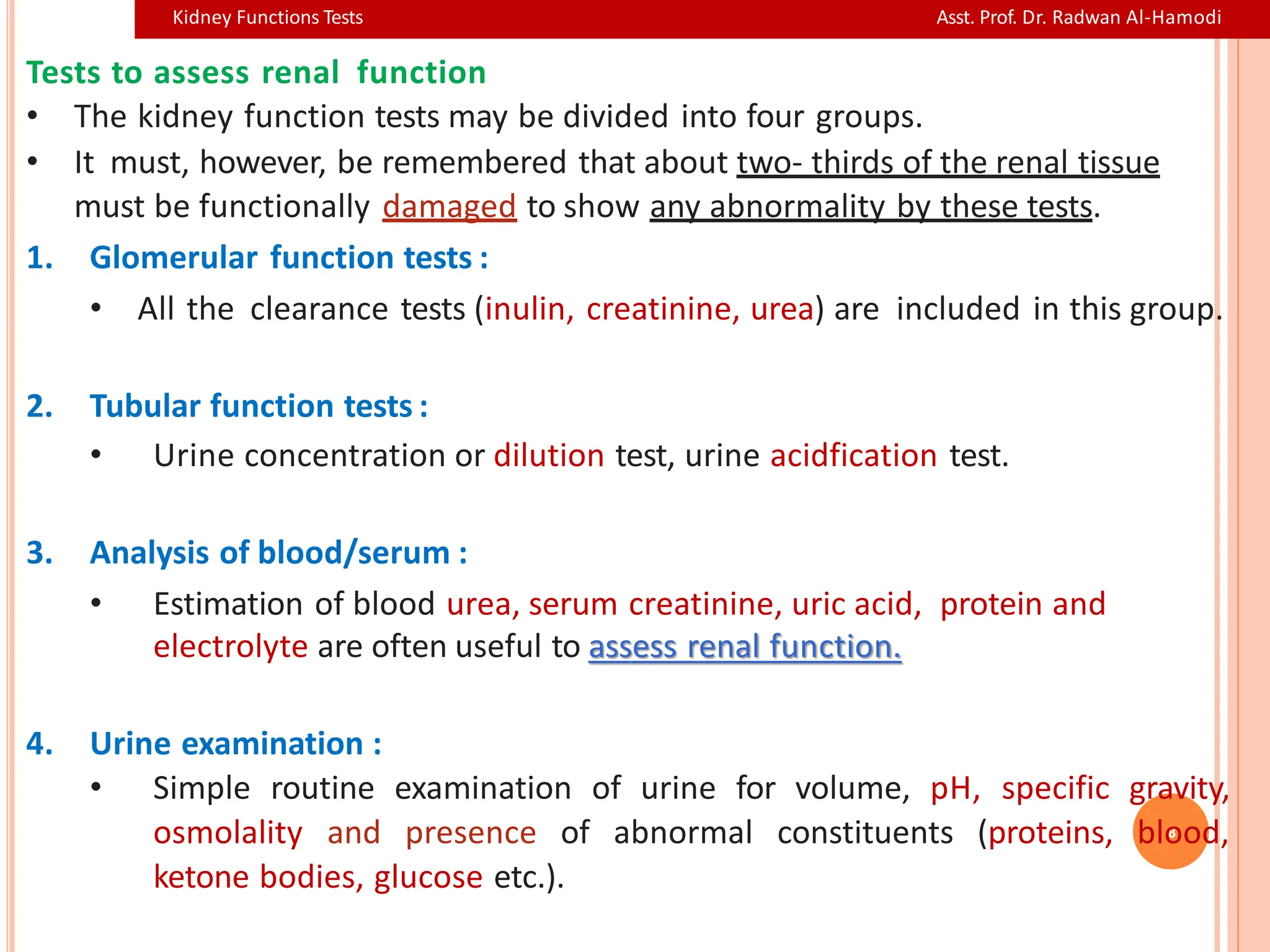 biochemistry of Renal Functions Tests.pdf