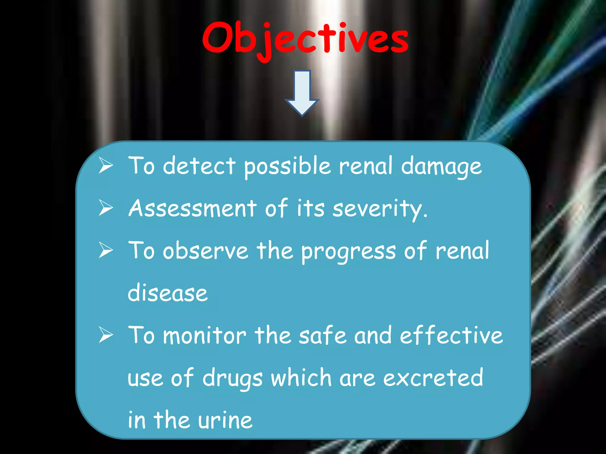 Renal function test | PPTX