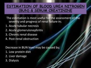 Renal function test | PPT