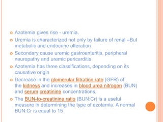 Renal function test | PPTX
