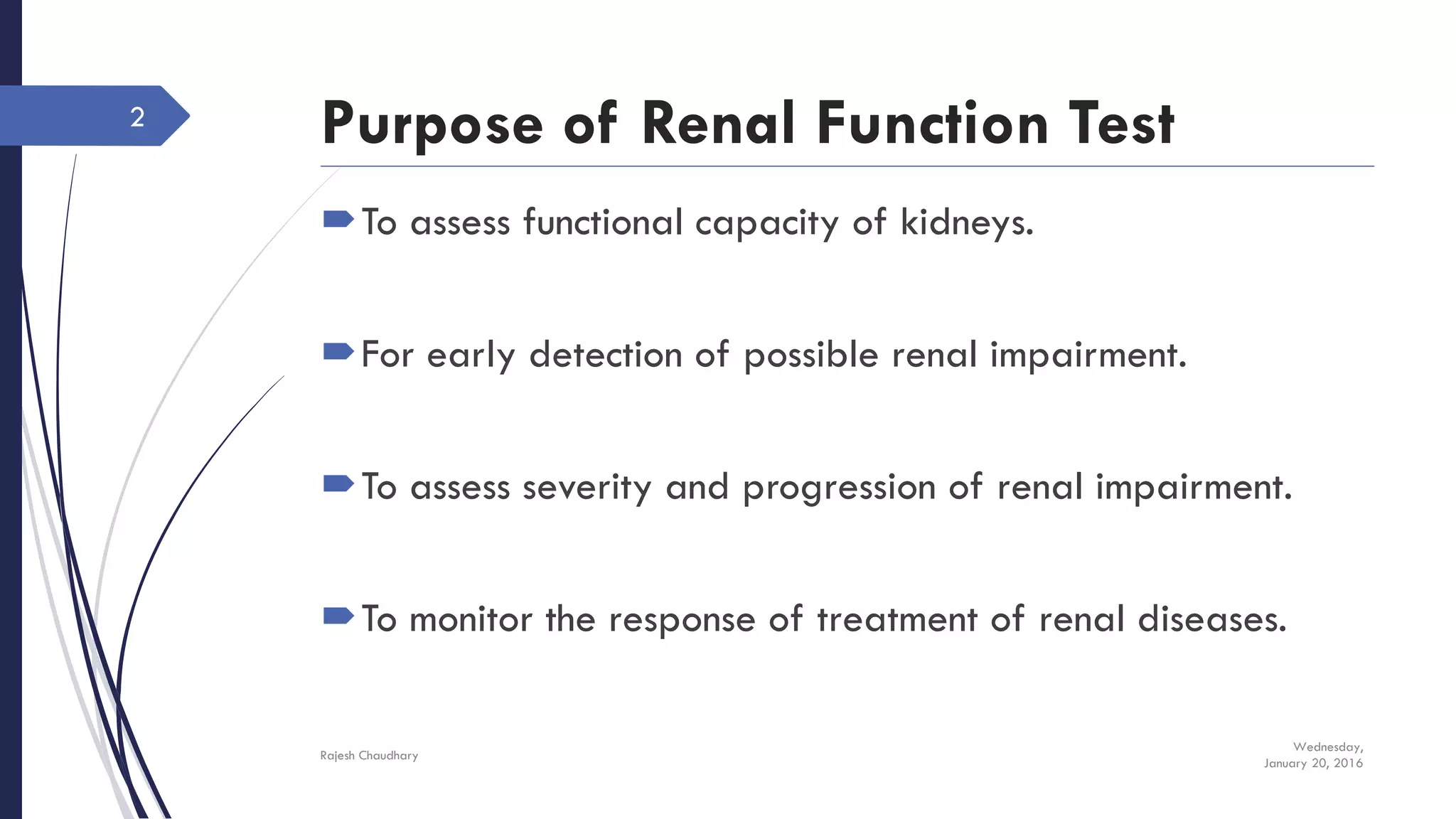 Renal function test | PDF