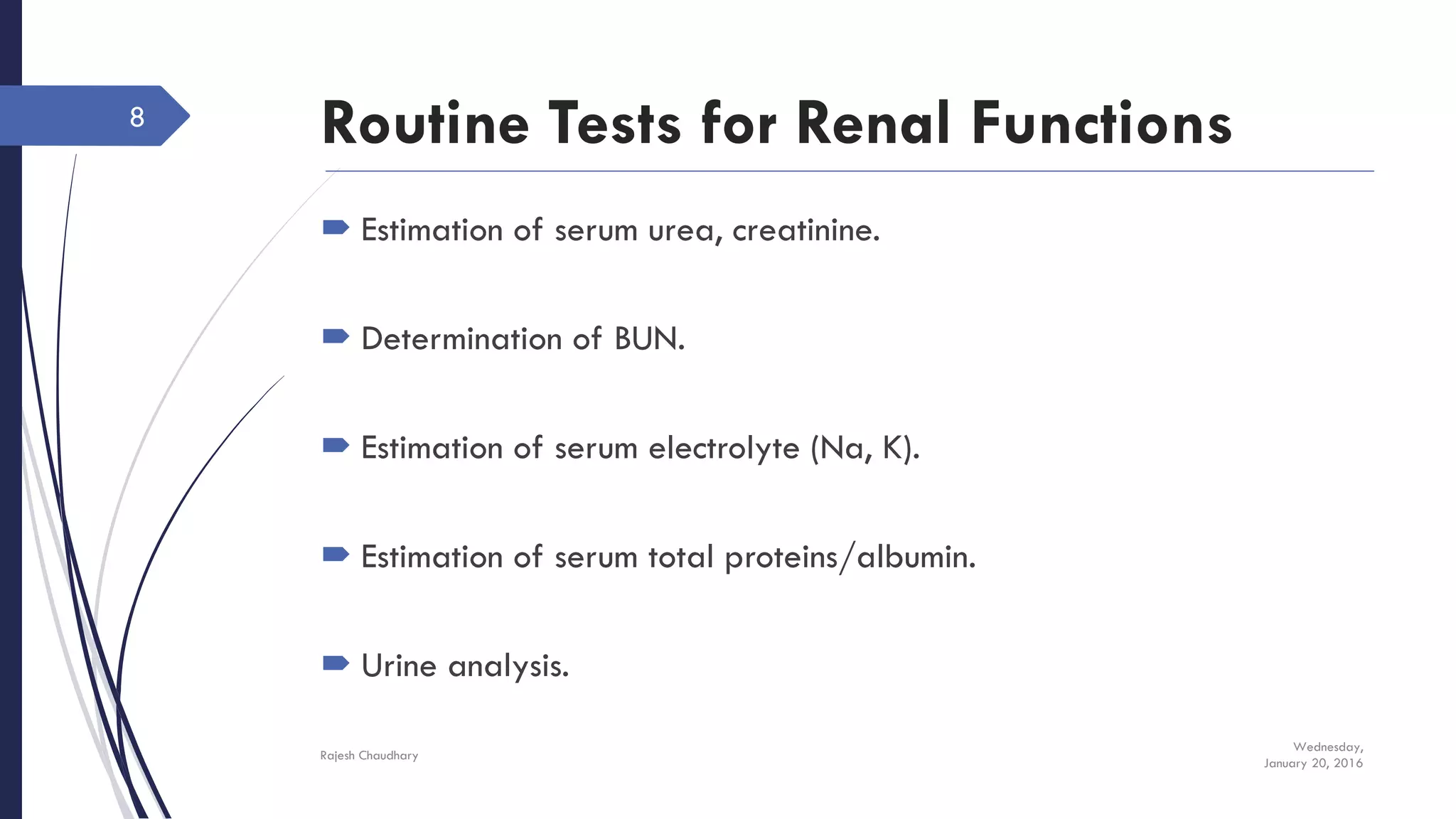 Renal function test | PDF
