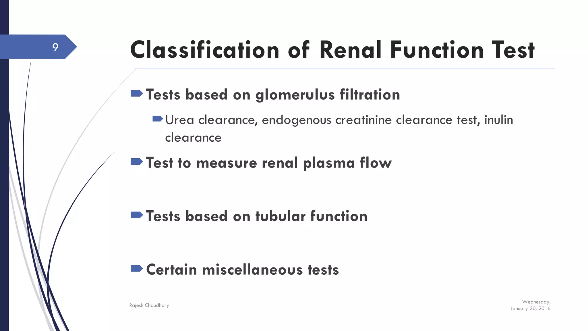 Renal function test | PDF