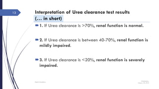 Renal function test | PDF