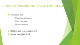 Renal function test | PPTX