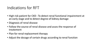 Renal function test | PPT