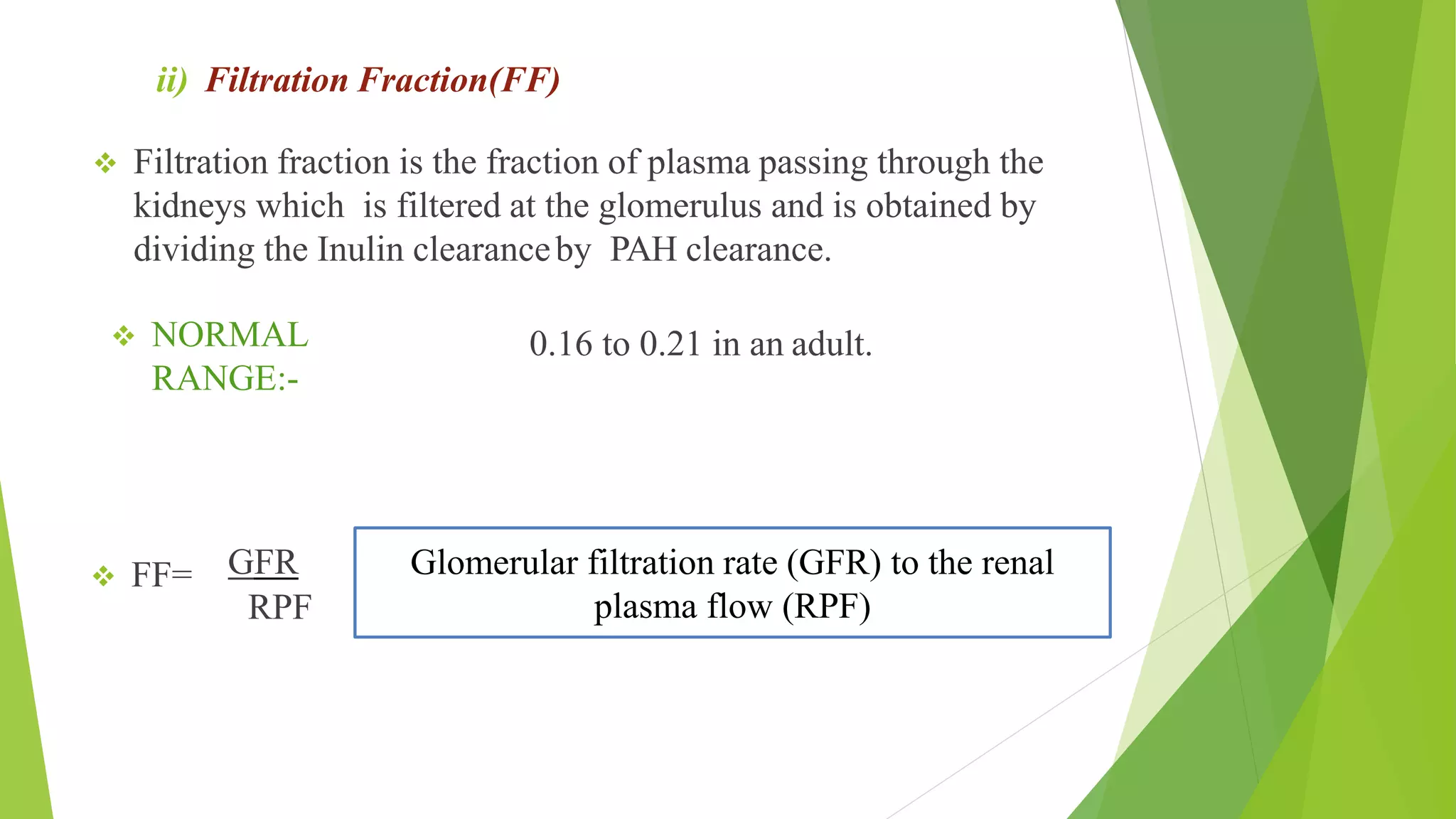Renal function test | PPTX