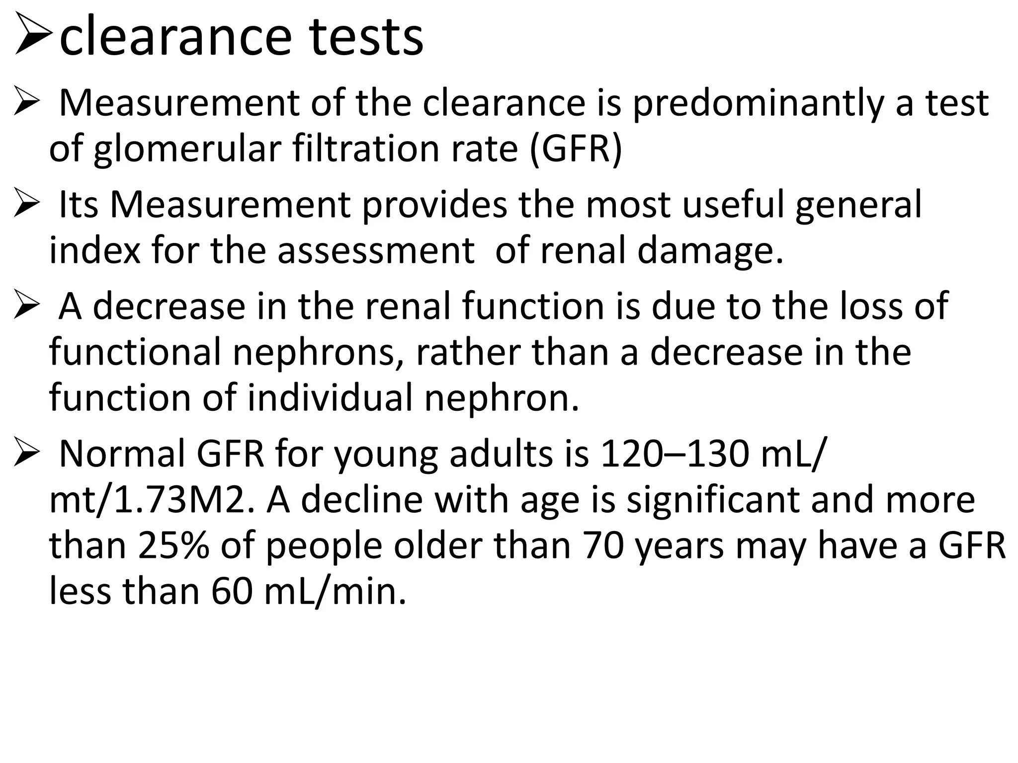 Renal function test | PPT